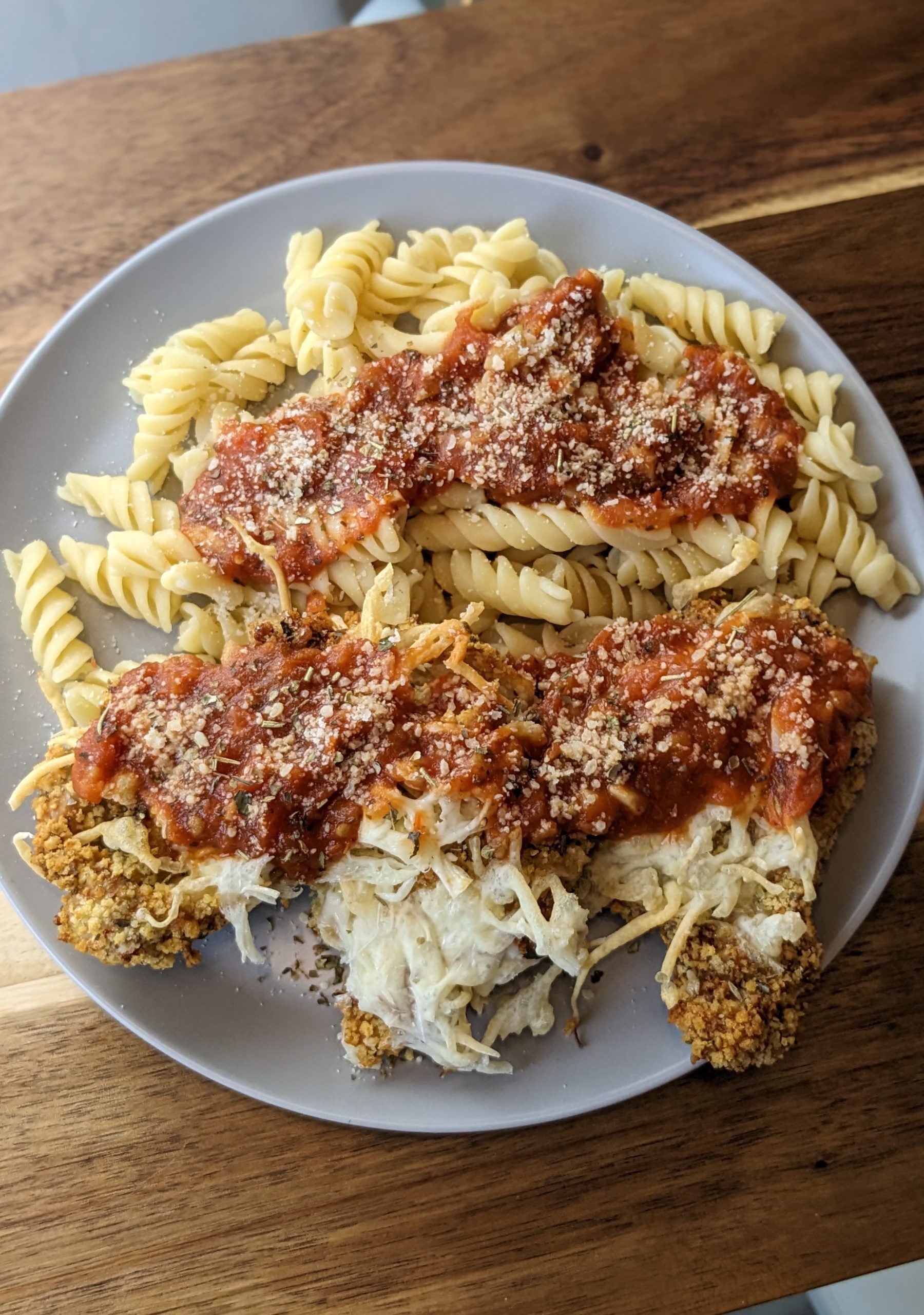 High Protein Air Fryer Chicken Parmesan Pasta – Lose Weight, Eat Pizza